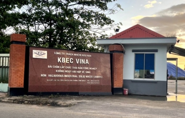 Công ty KBec Vina liên tục bị phạt do xả thải chưa xử lý ra môi trường